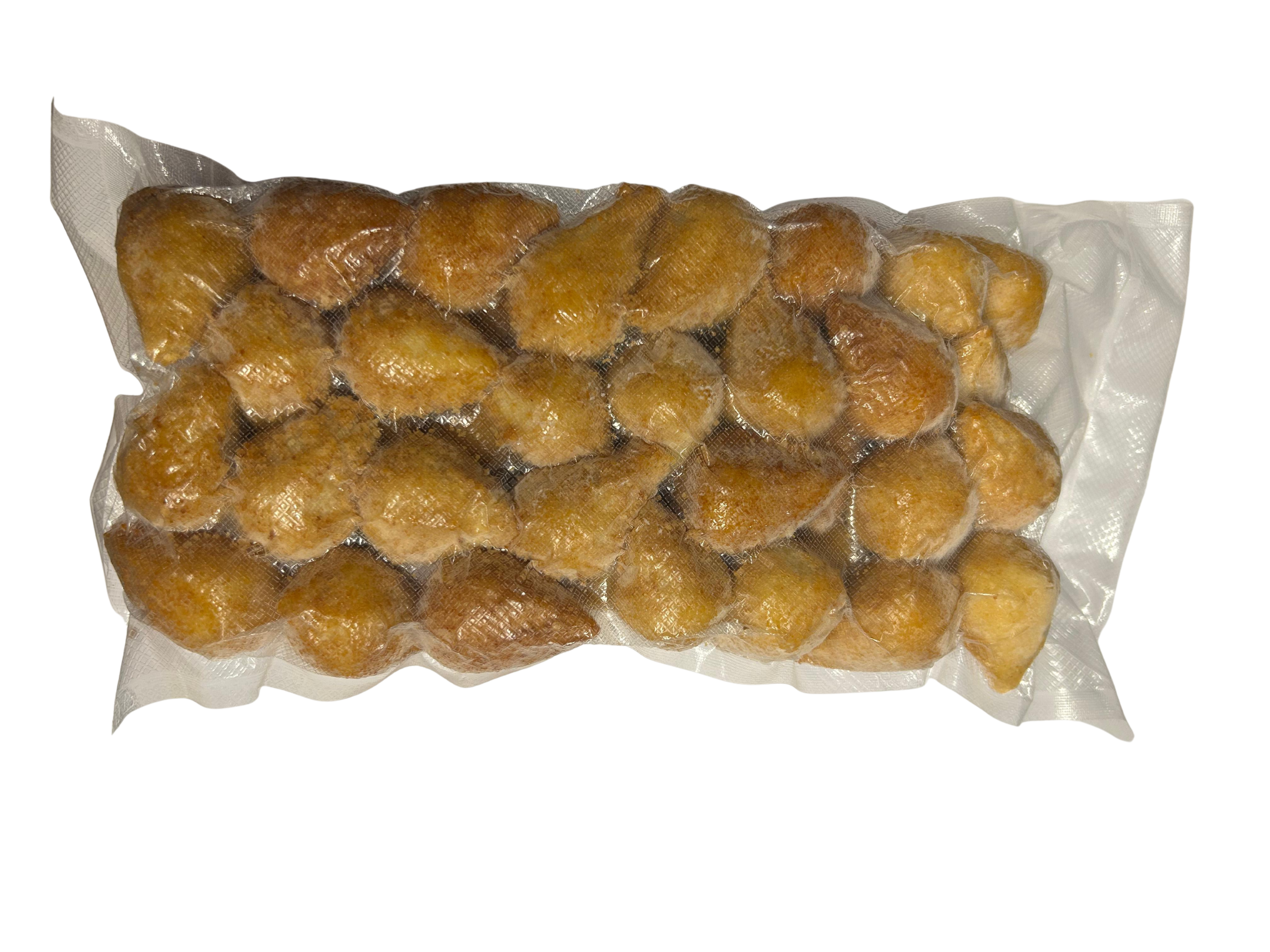 Golden shredded chicken beignets (Chicken Coxinha) – fried and frozen